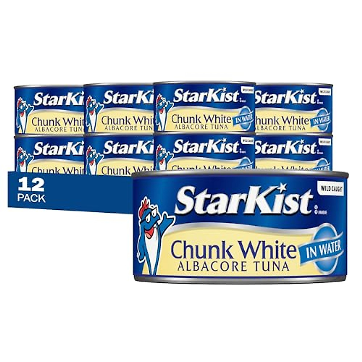 StarKist Chunk White Albacore Tuna in Water, 12 Oz, Pack of 12
