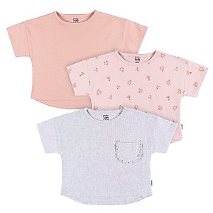 Gerber Baby Girls' Toddler 3-Pack Short Sleeve Tees, Yellow Lemons, 18 Months
