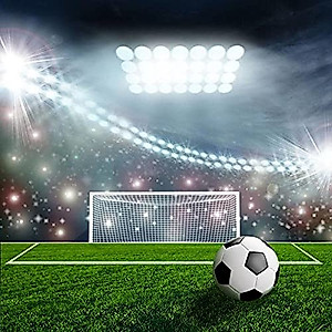 SPDTECH Soccer Ball Size 5 with Pump Needle Classic White Black Thicker PU Tight Weaved Suitable for Youth Boy League Game Trainning Practice or Gift