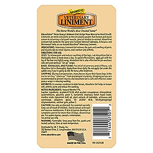 Absorbine Veterinary Liniment Gel, Topical Menthol Analgesic Rub for Sore Muscle, Joint & Arthritis Pain Relief, 12oz Bottle 2-Pack