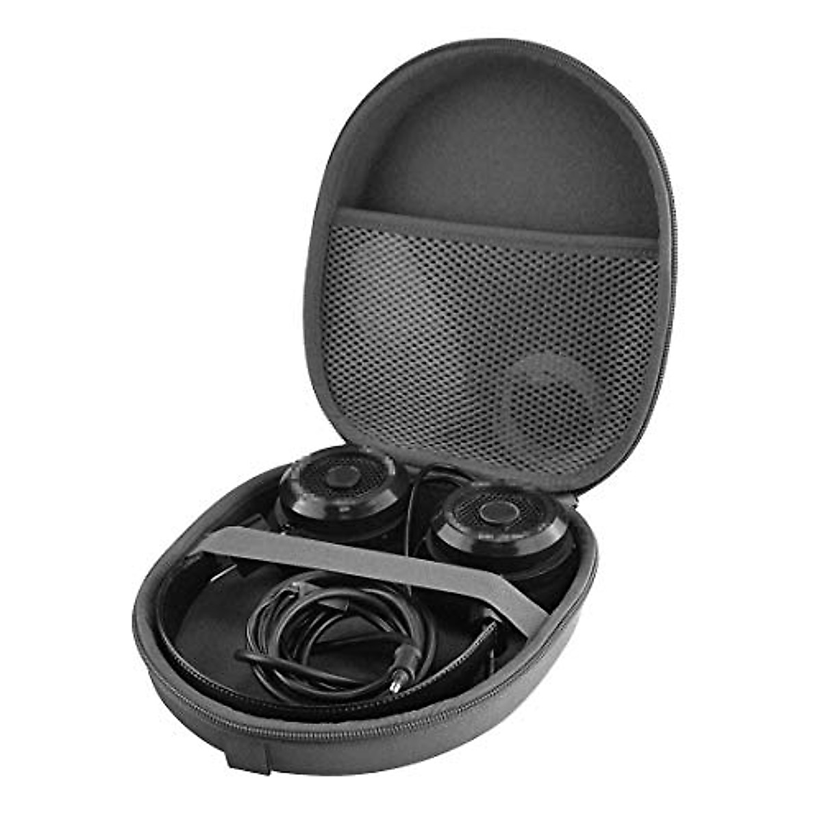 Linkidea Hard Shell Headphone Carrying Case Compatible with Grado SR60, SR80, SR125, SR225, SR325, RS1, RS2, PS500 and More/Headset Travel Bag with Space for Cable and Accessories