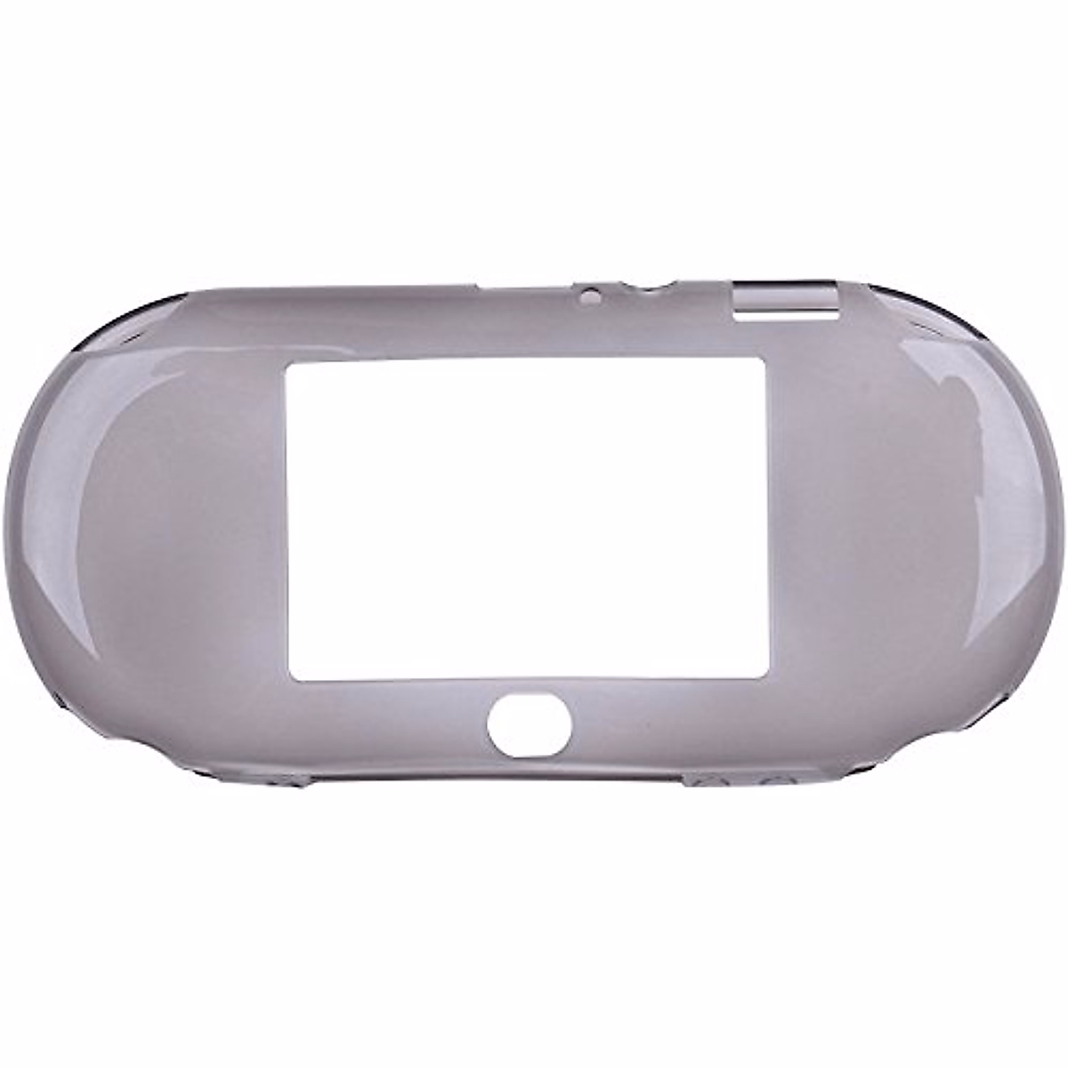 TPU Protective Silicone Case Skin Cover Shell for Playstation PS Vita 2000 PSV 2000 (Clear Black)