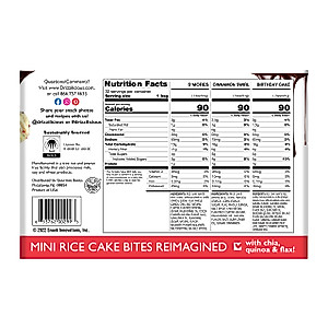 Drizzilicious Variety Pack .74oz 32 count | S'mores, Cinnamon Swirl and Birthday Cake | Mini Snack Chocolatey Rice Cakes | Vegan Air Popped Chia, Quinoa, Flax Snack …