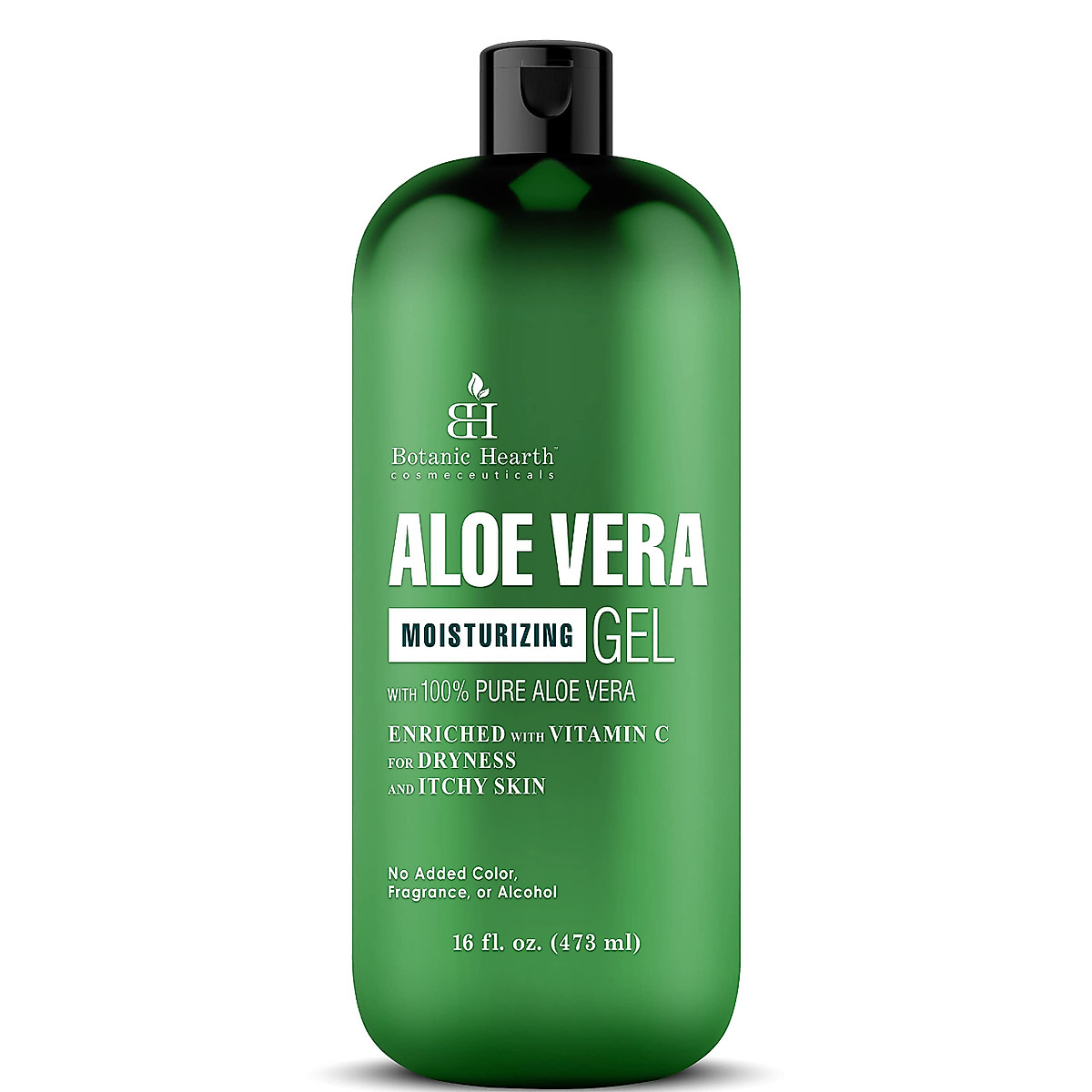 Botanic Soothing Hearth Aloe Vera LIQUID Gel - From 100% Pure and Natural Cold Pressed Aloe Vera, 16 fl oz