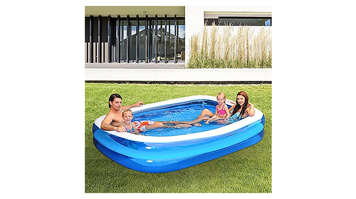ACETOP Family Inflatable Pool - Durable & Easy Setup Fun!