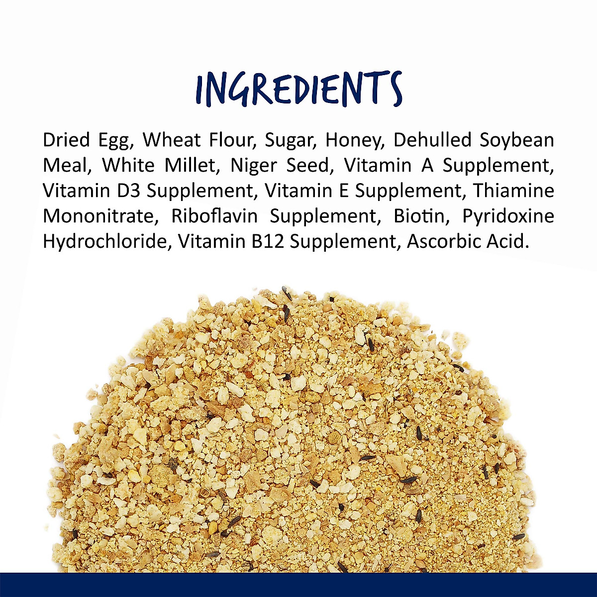 Vitakraft VitaSmart Egg Food for Birds - Daily Supplement for Parrots, Parakeets, Cockatiels, and Canaries - Bird Calcium Supplement 1.1 Pound (Pack of 1)