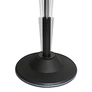 Seville Classics Modern Ergonomic Pneumatic Height Adjustable 360-Degree Swivel Stool Chair, for Drafting, Office, Home, Garage, Work Desk, Black, airLIFT Sit Stand Balance and Wobble