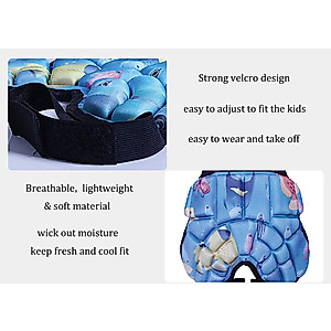 STONEKISS Kids Hip Pad Butt Protective Gear Youth Padded Shorts for Ski Ice Skate Snowboard Hockey Soccer Red