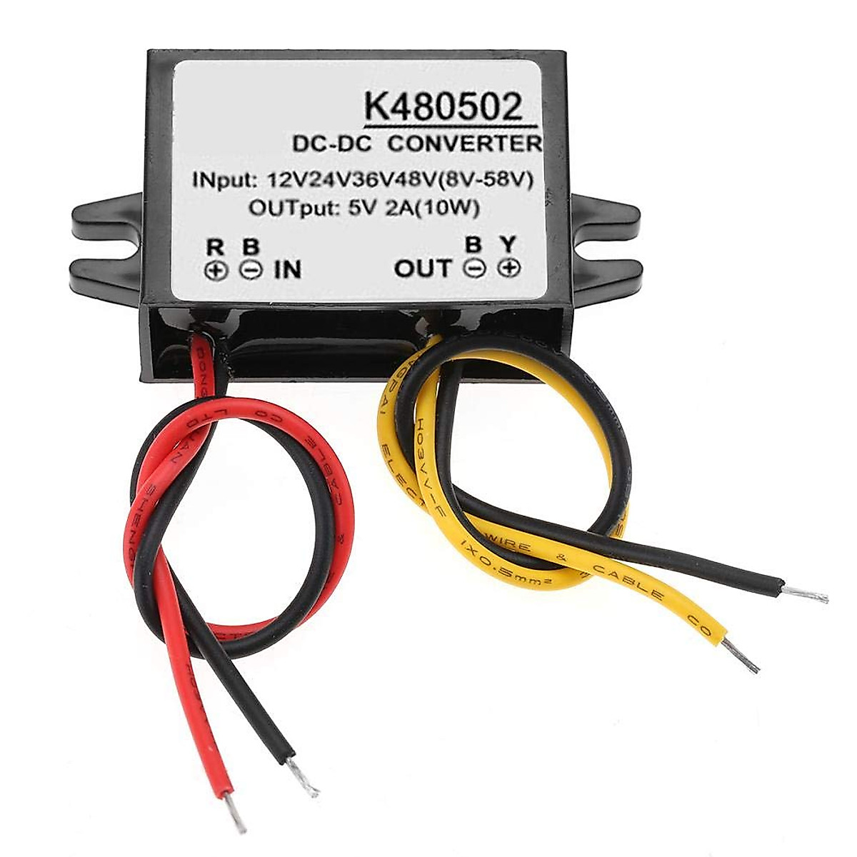 DC-DC Converter 48V Step-Down to 5V 2A Buck Converter Waterproof Power Supply Transformer Voltage Module