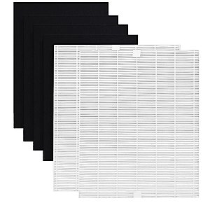 B-Life compatible with AP-1512HH Air Purifier Replacement Filter Set for Coway Airmega AP-1512HH and and Airmega 200M air Purifier, 2 HEPA and 4 Carbon Filters Compared to Part #3304899