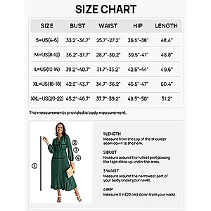 MEROKEETY Womens Elegant Long Lantern Sleeve V Neck Swiss Dot Ruffle Flowy Wedding Guest Dress,DarkGreen,M