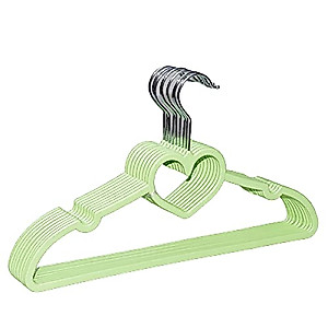 NC Pink Heart-Shaped Bow Love Plastic Clothes Hanger Household Anti-Skid Student Dormitory Anti-Skid Clothes Hanging Support Love Heart-Shaped White