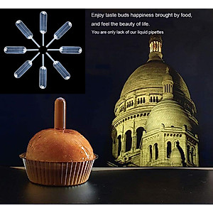 350pcs 4ml Mini Squeeze Transfer Cupcakes Pipettes-Disposable Plastic Droppers for Cupcake,Dessert,Strawberries and Chocolate