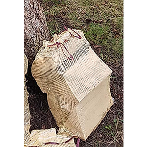 ShoplineON Reusable Vegetable Storage Bags 30 lbs – Heavy Duty Grocery Mesh Sacks Holds up to 30 lbs - Breathable Produce Citrus Potato Onion Storage - Washable Net Bags 18” x 26” Pack of 5