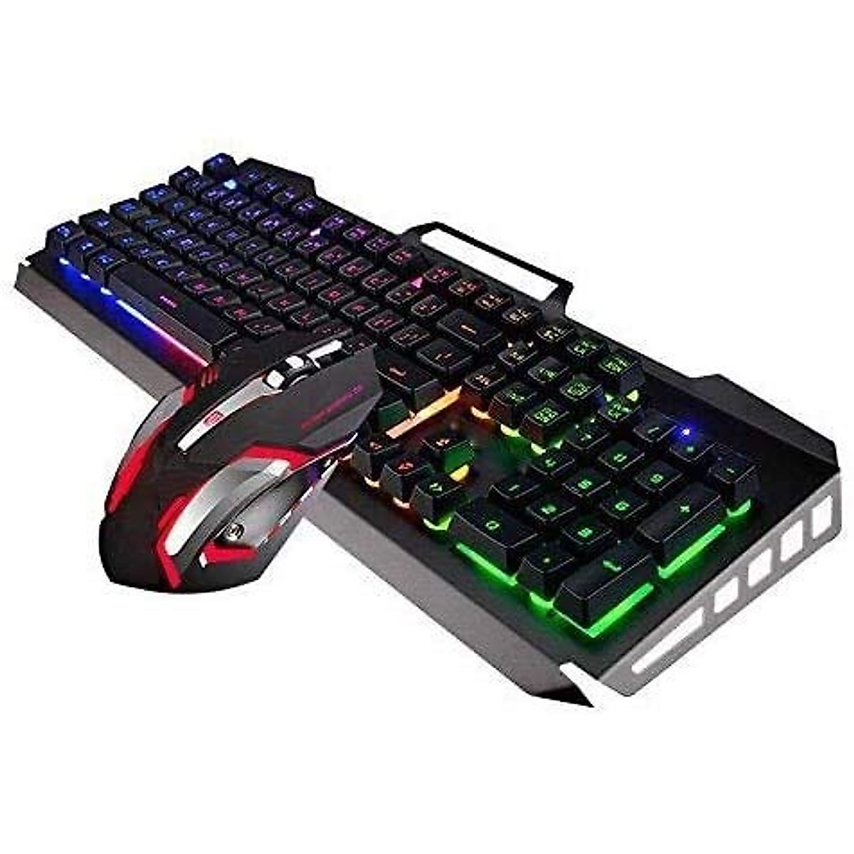 HJJWL Gaming Keyboard and Mouse, Gaming Keyboard and Mouse Wired Keyboard with Backlight Keyboard Silent Gaming Mouse Set for PC Laptop