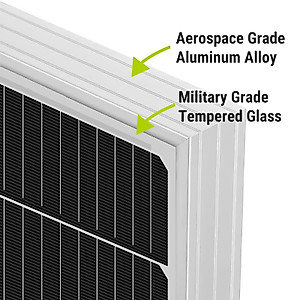 Newpowa 9BB Cell 200W Monocrystalline 200 Watt 12V Solar Panel High Efficiency Mono Module RV Marine Boat Off Grid