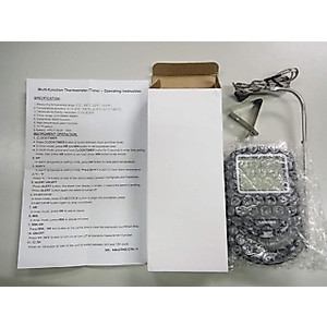 FixtureDisplays® Digital Kitchen Food Meat Cooking Electronic Thermometer Probe for BBQ, Oven, Grill and Smoker with Timer Alarm 16810