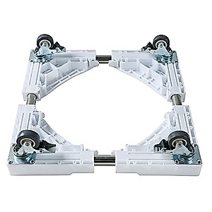 MAOPINER Multi-Functional Furniture Dolly Roller Base Adjustable Movable Base Refrigerator Stand for Washing Machine Refrigerator and Dryer (4 wheels)