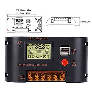 CMB2410 Solar Panel Regulator , Solar & Wind Power Energy Controllers Photovoltaic Power Generation Controller for -Acid Battery