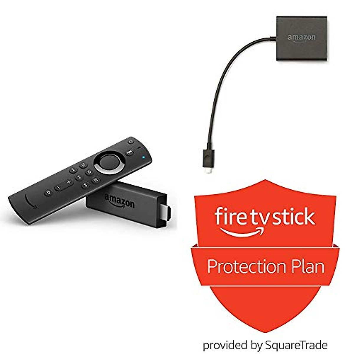Fire TV Stick with all-new Alexa Voice Remote bundle - includes Ethernet Adapter and 2-Year Protection Plan