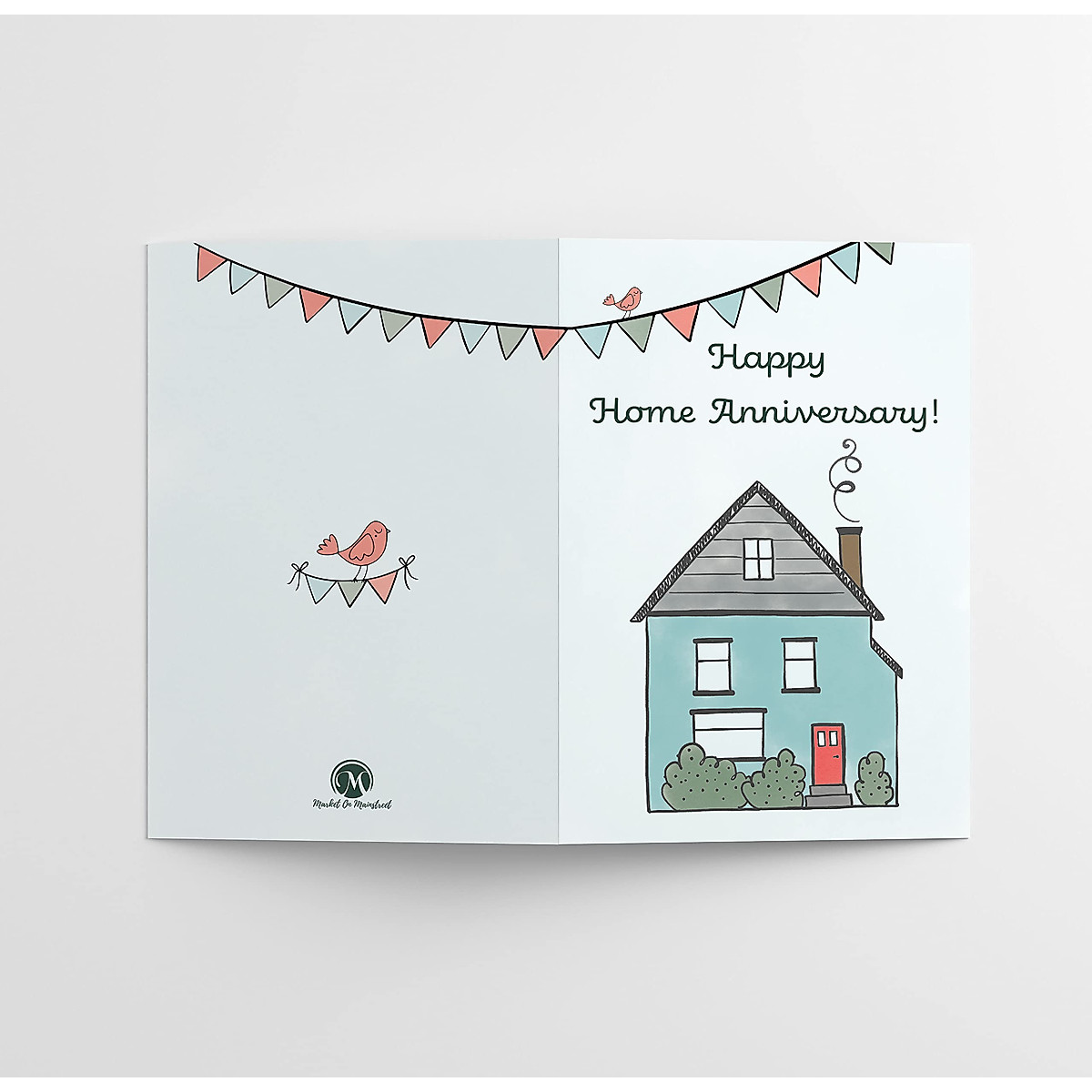 M Market On Mainstreet Realtor Thank You Cards, 25 Cards with Envelopes, Blank Inside, Made in the U.S.A. (Home Anniversary)