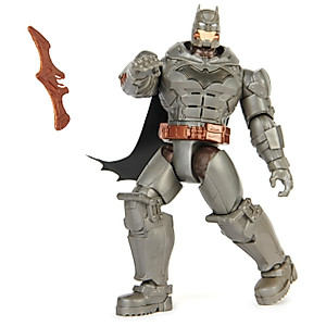 DC Comics, Battle Strike Batman 12-inch Action Figure, 5 Accessories, 20+ Sounds, Collectible Kids Toys for Boys and Girls Ages 3 and Up