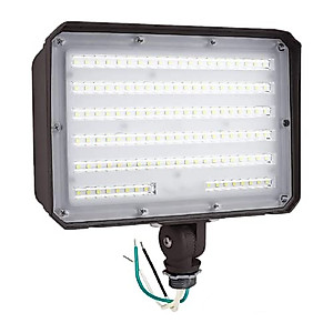 CINOTON 100W Outdoor LED Flood Lights, 15000LM[500W HID/HPS Equiv.] IP65 Waterproof Security Wall Lighting Fixture with 180°Knuckle for Yard Barn Garden Workshop Garage 5000K Daylight UL Listed 1 Pack