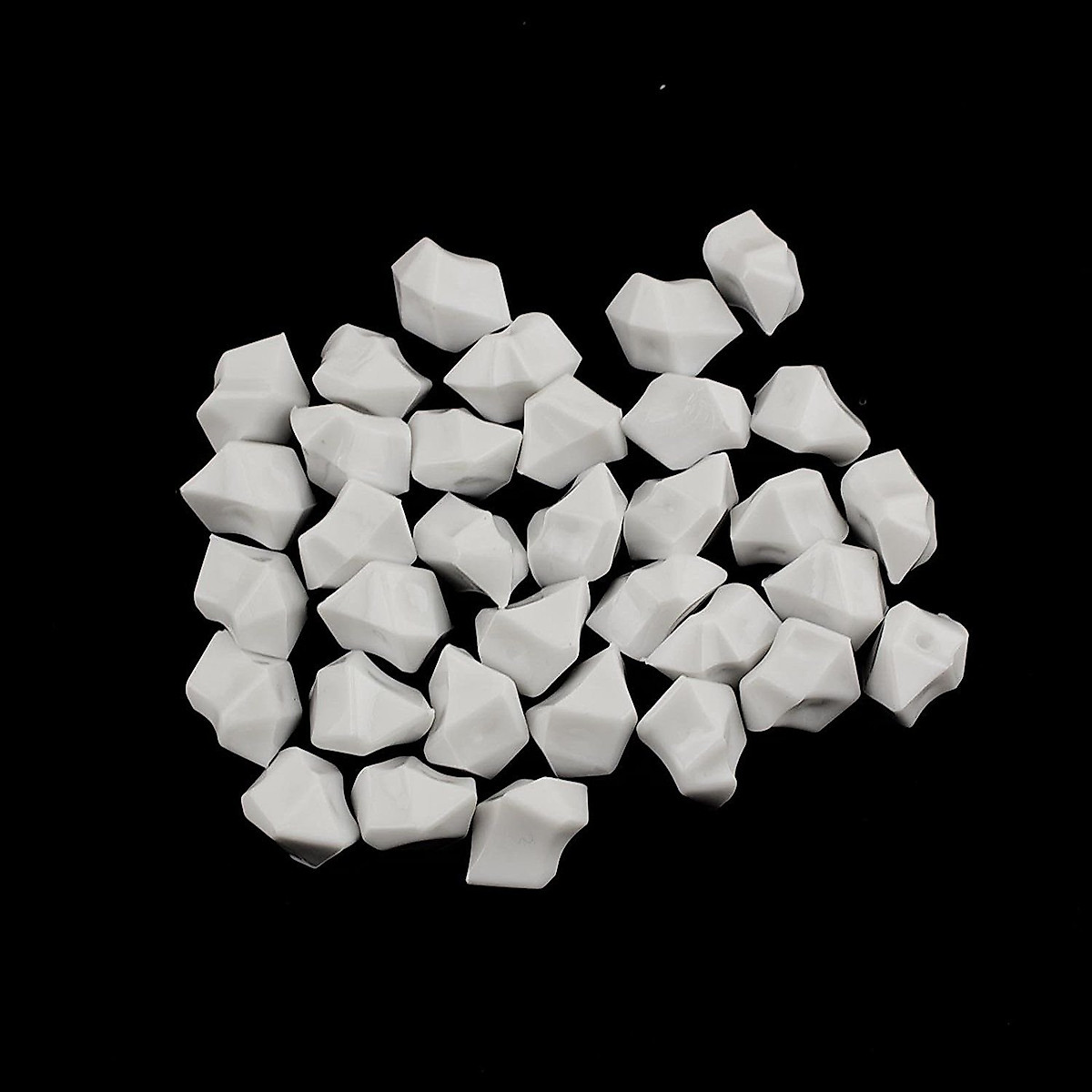 WGV Acrylic Ice Rock Crystals Treasure Gems for Table Scatters, Vase Fillers, Wedding, Banquet, Party, Event, Birthday Decor (Approx 150 pcs per Bag), 1 Bag, 1 Pound, White