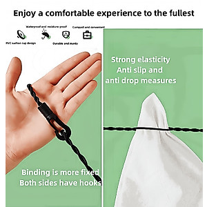 Generic Travel Clothesline - No Clips Needed! Stretchable Outdoor Clothes Line Ropes for Easy Drying-Clothes line Outdoors-Travel Clothesline for Hotel Room-Outdoor clotheslines for Outside (1.5M+3M)