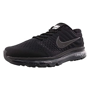 Nike men and women's Air Max 2017 Running Shoe Black/Black-Black 11.0