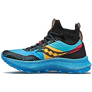 Saucony Women's Endorphin Trail Mid Hiking Shoe, RUNSHIELD Arctic CHILL, 7.5