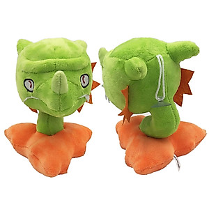 JHESAO 3 PCS Plants and Zombies Snapdragon Plush Plants Sets Zombies Toy Snapdragon, 1 2 Stuffed Soft Squash Doll, Corn PVZ Plushies Figure Doll Chili New