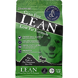 Annamaet Grain-Free Lean Reduced Fat Formula Dry Dog Food, (Chicken & Duck), 12-lb Bag