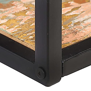 Floating Shelves Set of 2, 63 Inch Wall Mounted Storage Shelves, Solid Wood Wall Shelves with Metal Bracket, Sturable and Durable Hanging Shelves Display Rack for Bedroom Living Room Multicolor