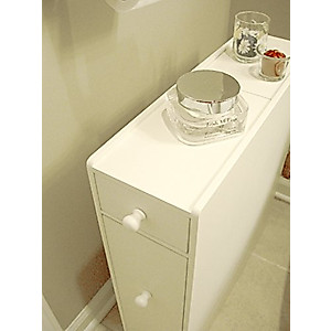 Proman Products Bathroom Floor Cabinet Wood in Pure White (Model: ZLMN46001)