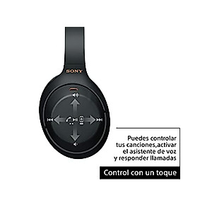 Sony WH-1000XM4 Wireless Premium Noise Canceling Overhead Headphones - 30hr Battery Life, Over Ear Style with Mic for Phone-Call and Alexa Voice Control - Black International Version