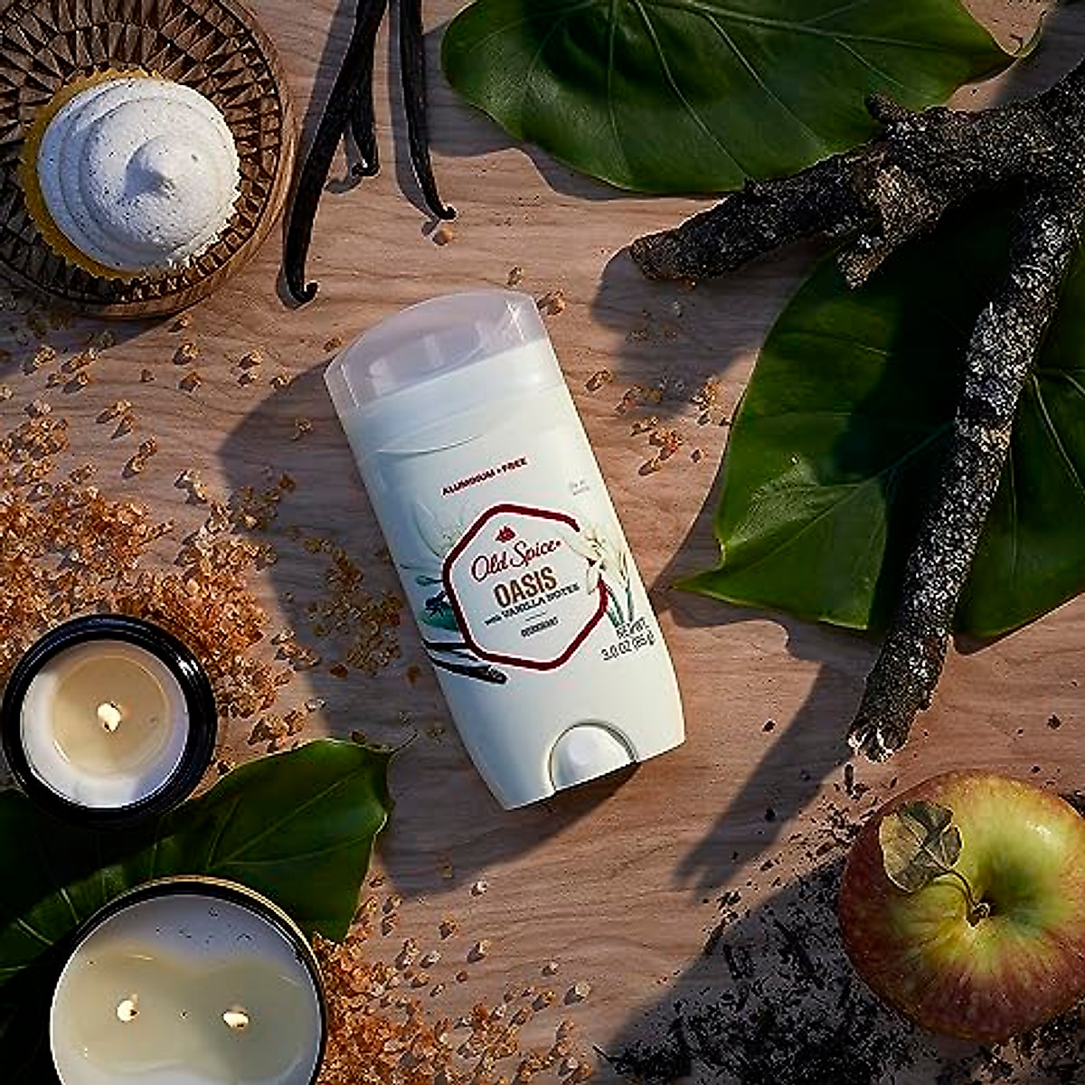 Old Spice Aluminum Free Deodorant for Men, 48 Hr Odor Protection, Oasis with Vanilla, 3oz (Pack of 3)