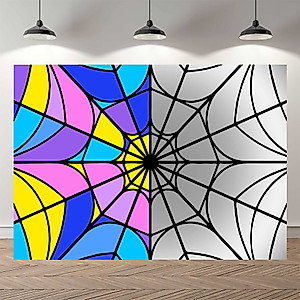 SeekPro 7x5 Wednesday Addams Birthday Banner Wednesday Addams Party Backdrop Photo Background Wednesday TV Party Supply Favor for Birthday Party Decor Nevermore Character Party Banner SK6253B