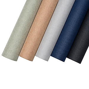 10pcs Book Cloth,14”x10”,Fabric Surface and Paper Backed, book cloth for book binding,book binding fabric,5 Colors Bookbinding Cloth for DIY fabric book cover,bookbinding paper (Style B)