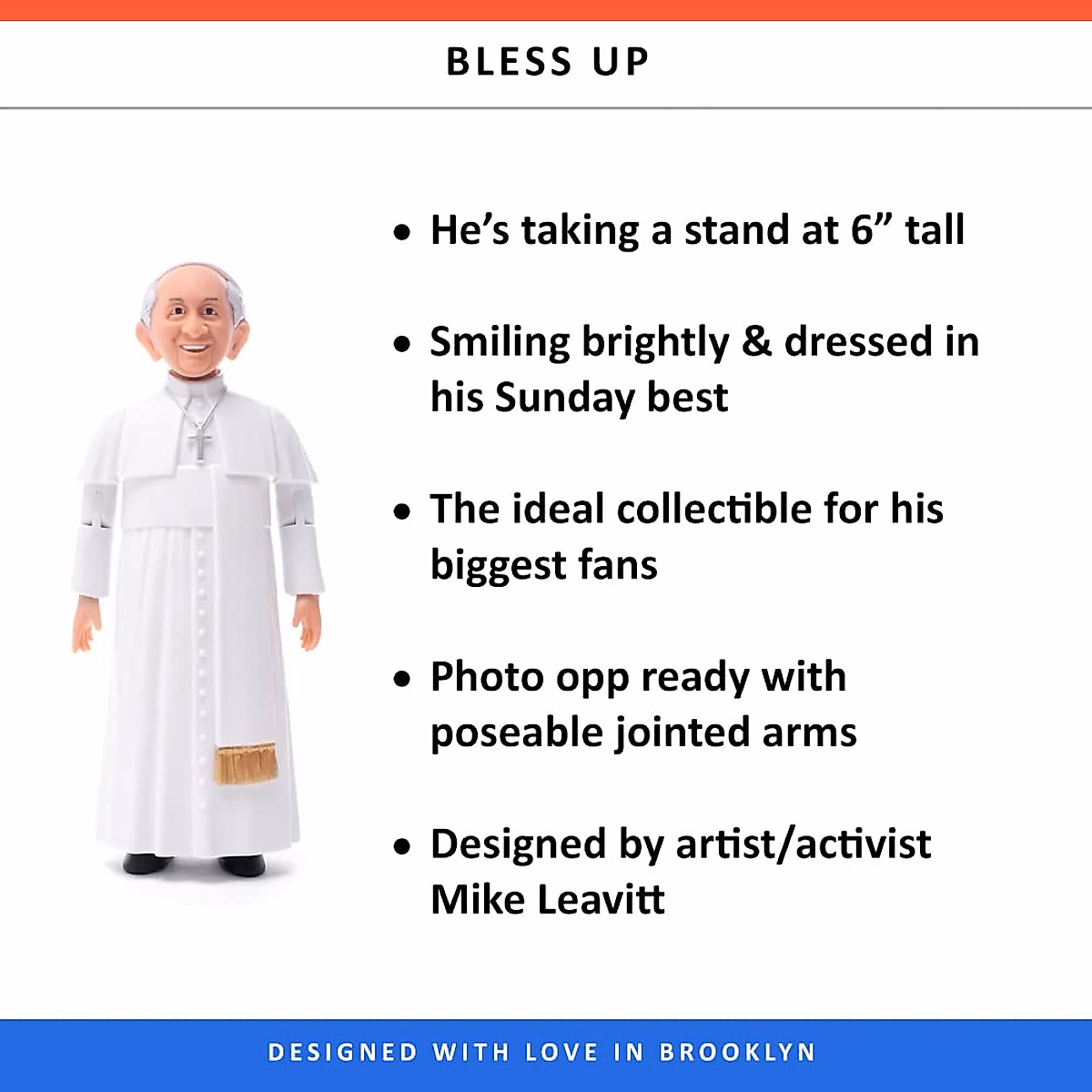 FCTRY Pope Francis Real Life Action Figure: Collectible Figurine - Perfect for Collectors, Gag Gift, Funny Idea & Souvenirs