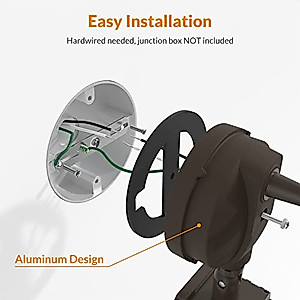 LEPOWER 45W Flood Lights Motion Sensor Outdoor Lights, 4800LM LED Security Light, Dusk to Dawn Motion Sensor Light, 3 Modes, 5000K, IP65 Waterproof, 3 Head Outdoor Flood Light for Garage Yard Porch