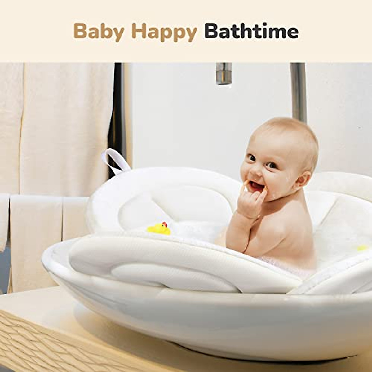 Nuliie Baby Bathtub Newborn Sink Bathtub Baby Sink Bath Mat Soft Flower Infant Bathtub Support, Baby Newborn Essentials, Baby Gifts and Baby Registry Search