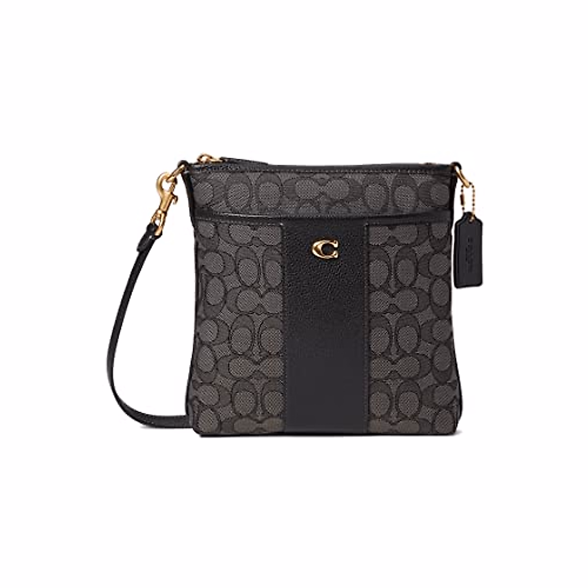 COACH Box Program Signature Jacquard Kitt Smoke/Black One Size