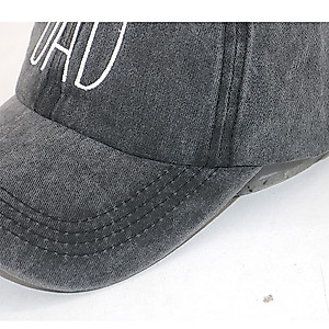 Women's Baseball Cap Mama Vintage Distressed Washed Cotton Adjustable Dad Hat Outdoor (DAD+MOM)