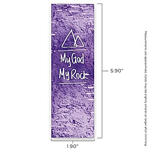 Children and Youth Bookmark, My God My Rock, Psalm 18:2, Pack of 25, Handouts for Classroom, Sunday School, and Bible Study