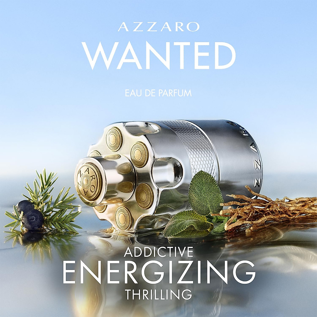 Azzaro Wanted Eau de Parfum - Energizing & Intense Woody, Aromatic & Spicy Men's Cologne
