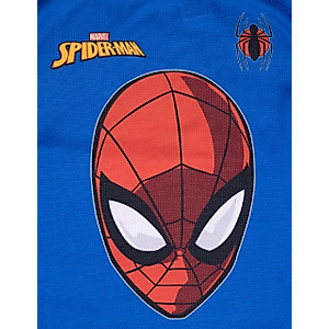 Marvel Superheroes Avengers and Spider-Man 2-Piece Set, Boys Long Sleeve Active Mesh T-Shirt & Pants 2-Pack Bundle Set (Size 5/6, Royal)