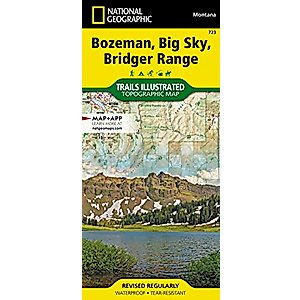Bozeman, Big Sky, Bridger Range Map (National Geographic Trails Illustrated Map, 723)