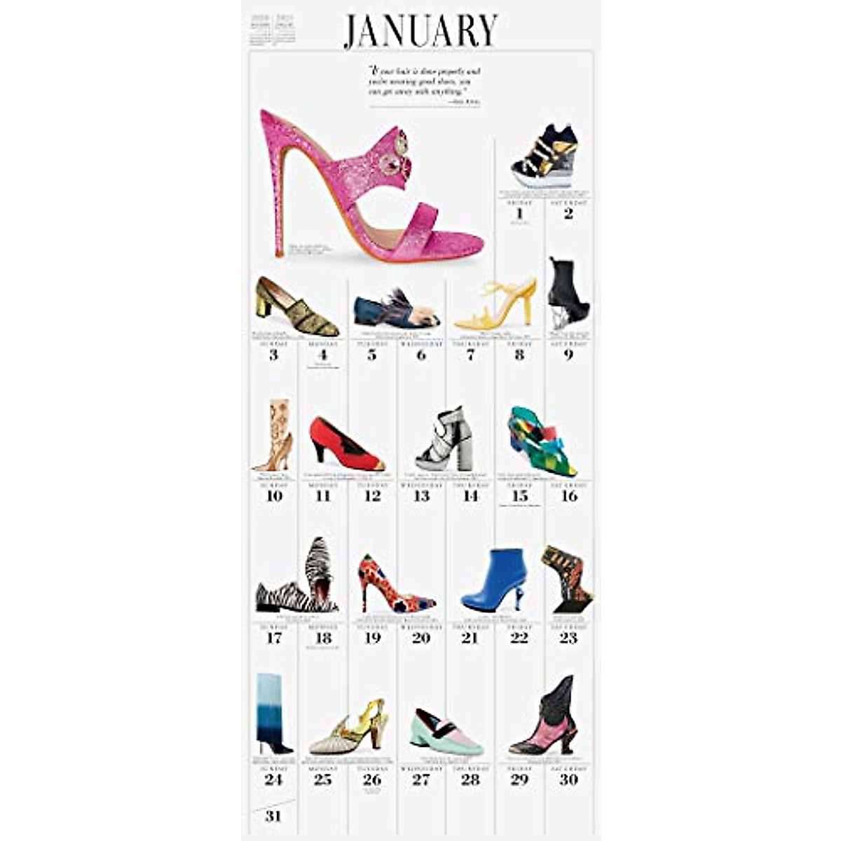 365 Days of Shoes Picture-A-Day Wall Calendar 2021