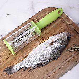 Fruit Vegetable Peeler With Storage -Modern Design Fruit Peeler Potato Peeler For Kitchen Make No Mess First Peeler With Storage Box Easy Use Easy Wash Fish Peeler Easy Grip Cucumber Peeler.